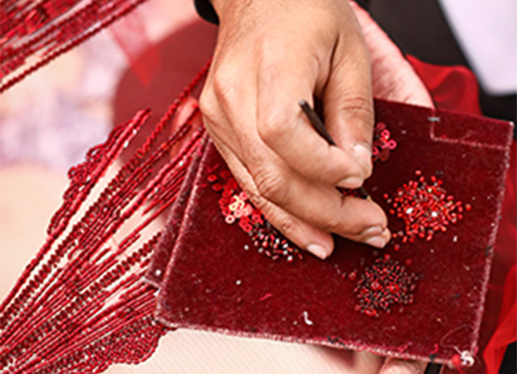 INSIDE THE ATELIER: LINES IN EMBROIDERY – Gaurav Gupta Official