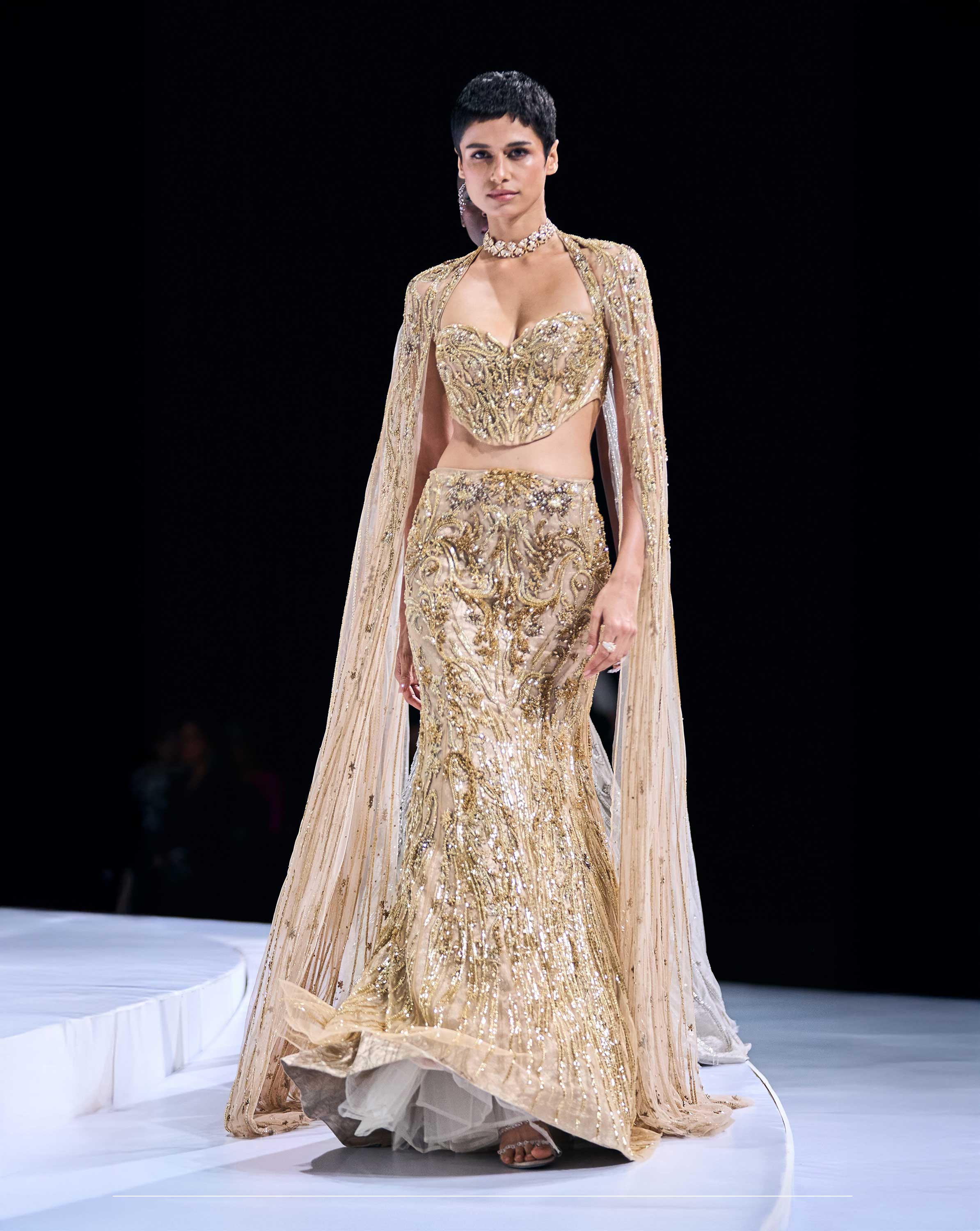 The Molten Crystal Lehenga – Gaurav Gupta Official