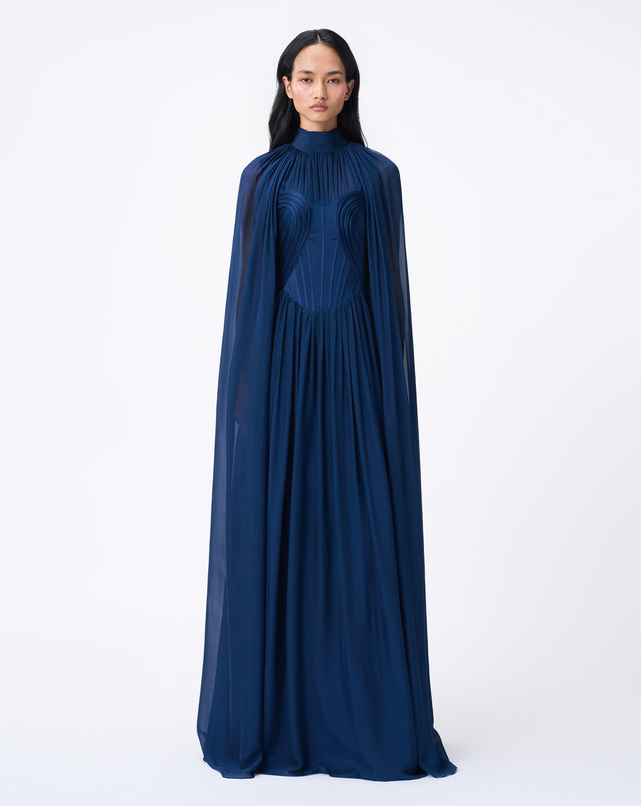 Midnight Sculpted Gown – Gaurav Gupta Official