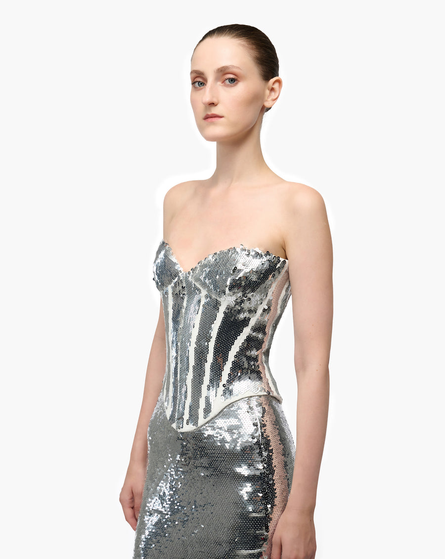 Sequin Corset Top – Gaurav Gupta Official