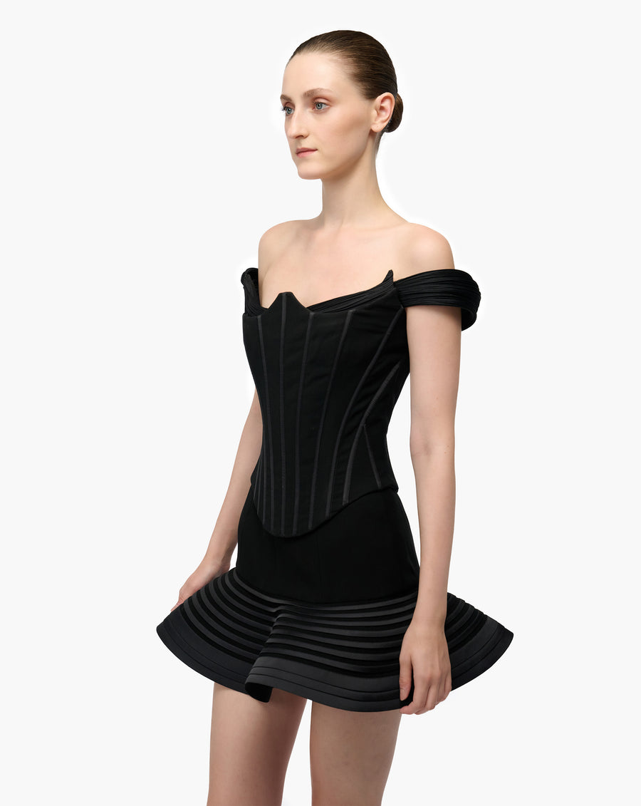 Fit and Flare Mini Skirt – Gaurav Gupta Official