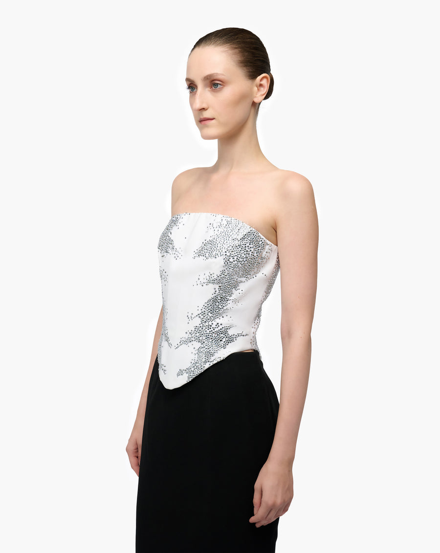 Celestia Embroidered Corset Top – Gaurav Gupta Official